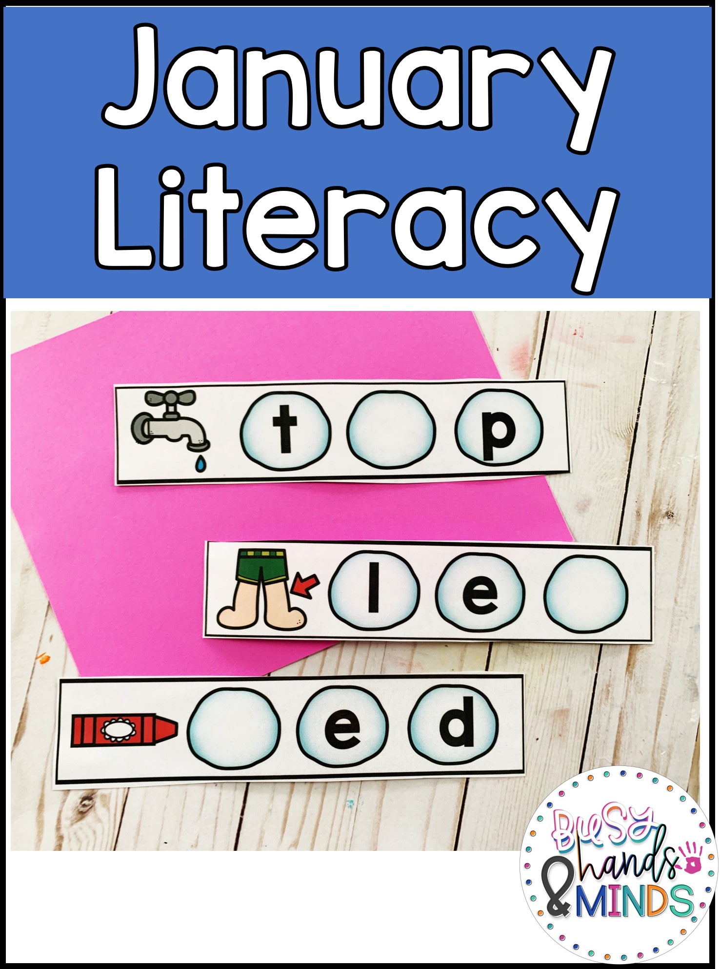 January Literacy Centers | Busy Hands and Minds