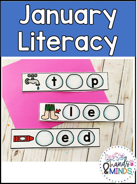 January Literacy Centers | Busy Hands and Minds