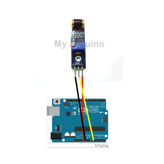 Arduino: 801S Vibration Sensor vibration module โมดูลตรวจจับความสันไหว ...