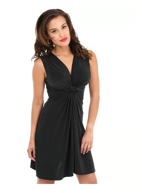 Intercontinental Apparel And Accessories Krisp Sexy Summer Dress Women Mini Low Cut V Neck