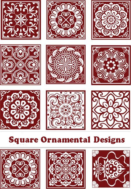 Quality Graphic Resources: Square Ornamental Designs