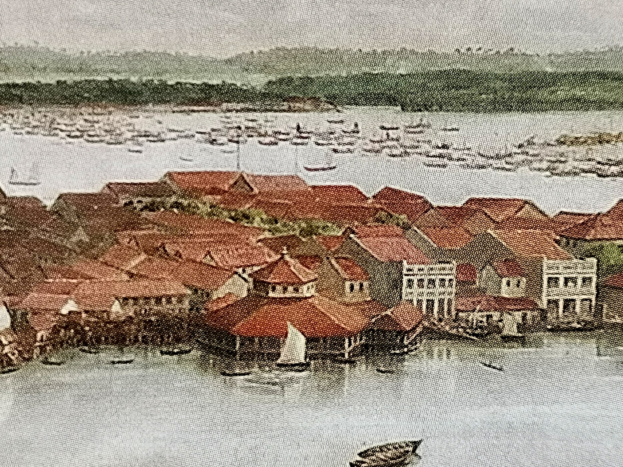 Singapore in the 1850s as seen from Mount Wallich by Percy Carpenter ...