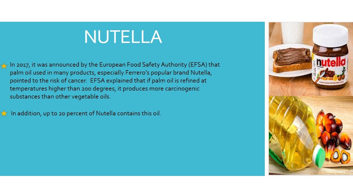 CHEMISTRY AROUND US: Nutella content