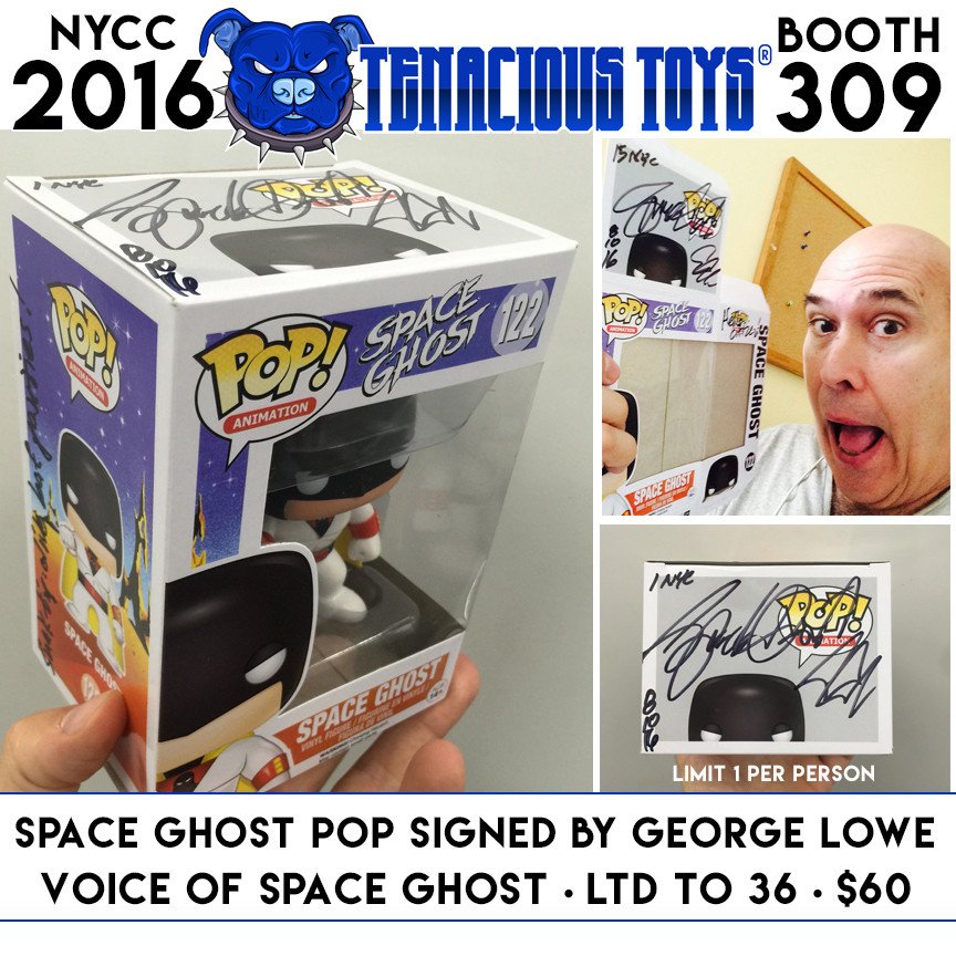 TOY OF THE DAY: Space Ghost Funko POP Figure Signed by George Lowe ...