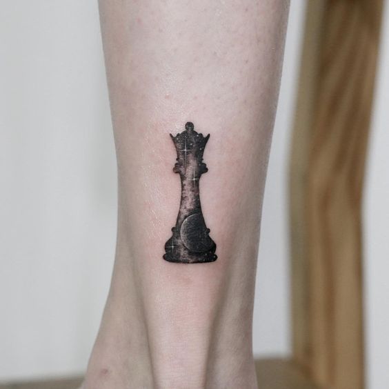 220+ Chess Pieces Tattoos Designs (2019) King, Queen, Board | Tattoo Ideas