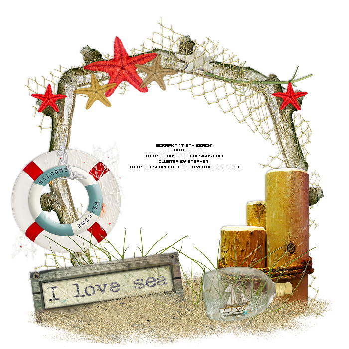 Escape From Reality Blog: FTU 'Misty Beach' Cluster Frames TTD