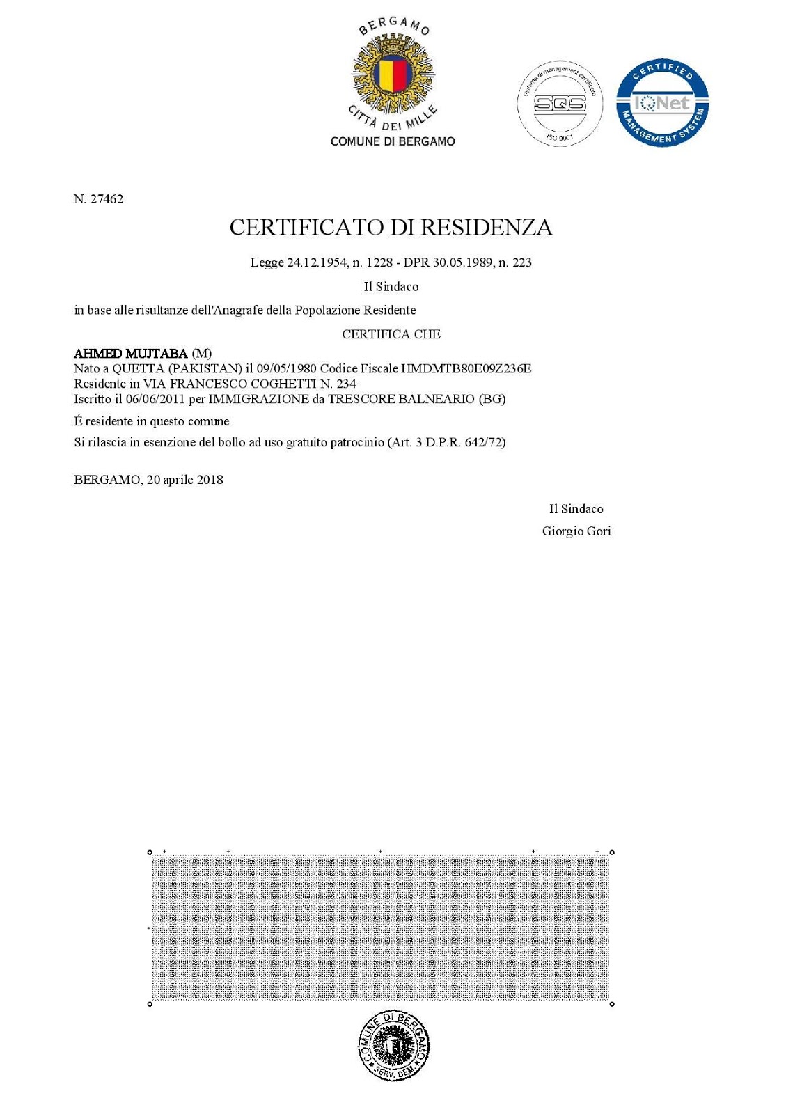 All Type of My Italian Certificate Documents with html text