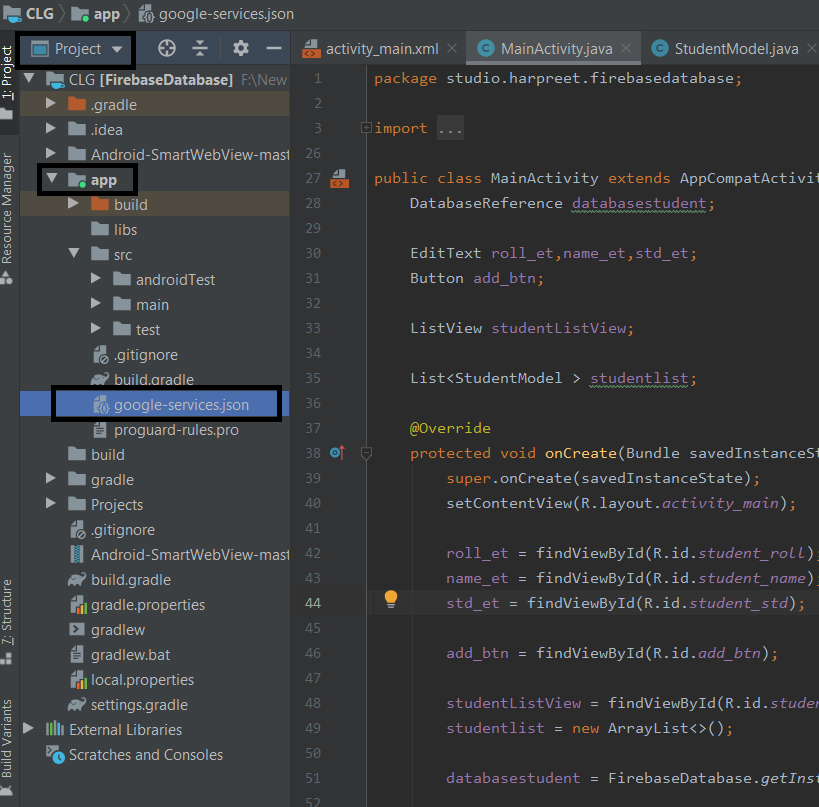 Creating and Inserting Value in Firebase Realtime Database - Harpreet ...