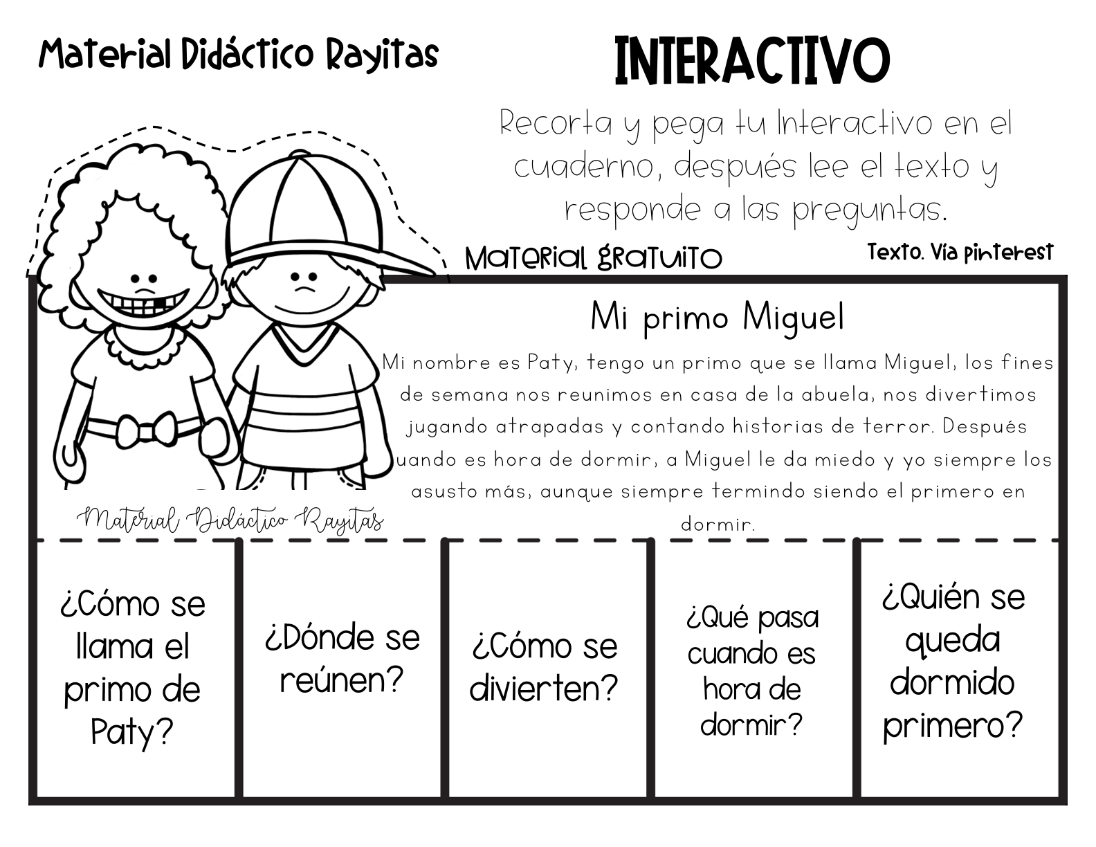 Lecturas de Comprensión Interactivas