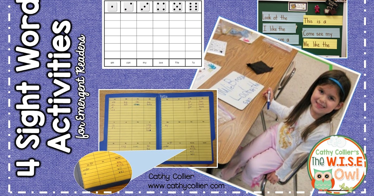 4 Sight Word Strategies for Emergent Readers | Adventures in Literacy Land