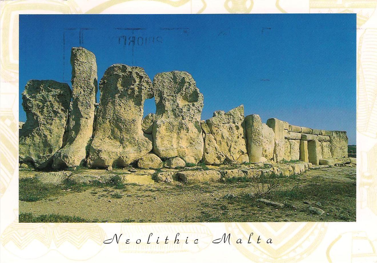 MY UNESCO WHS POSTCARDS COLLECTION: MALTA - Megalithic Temples of Malta