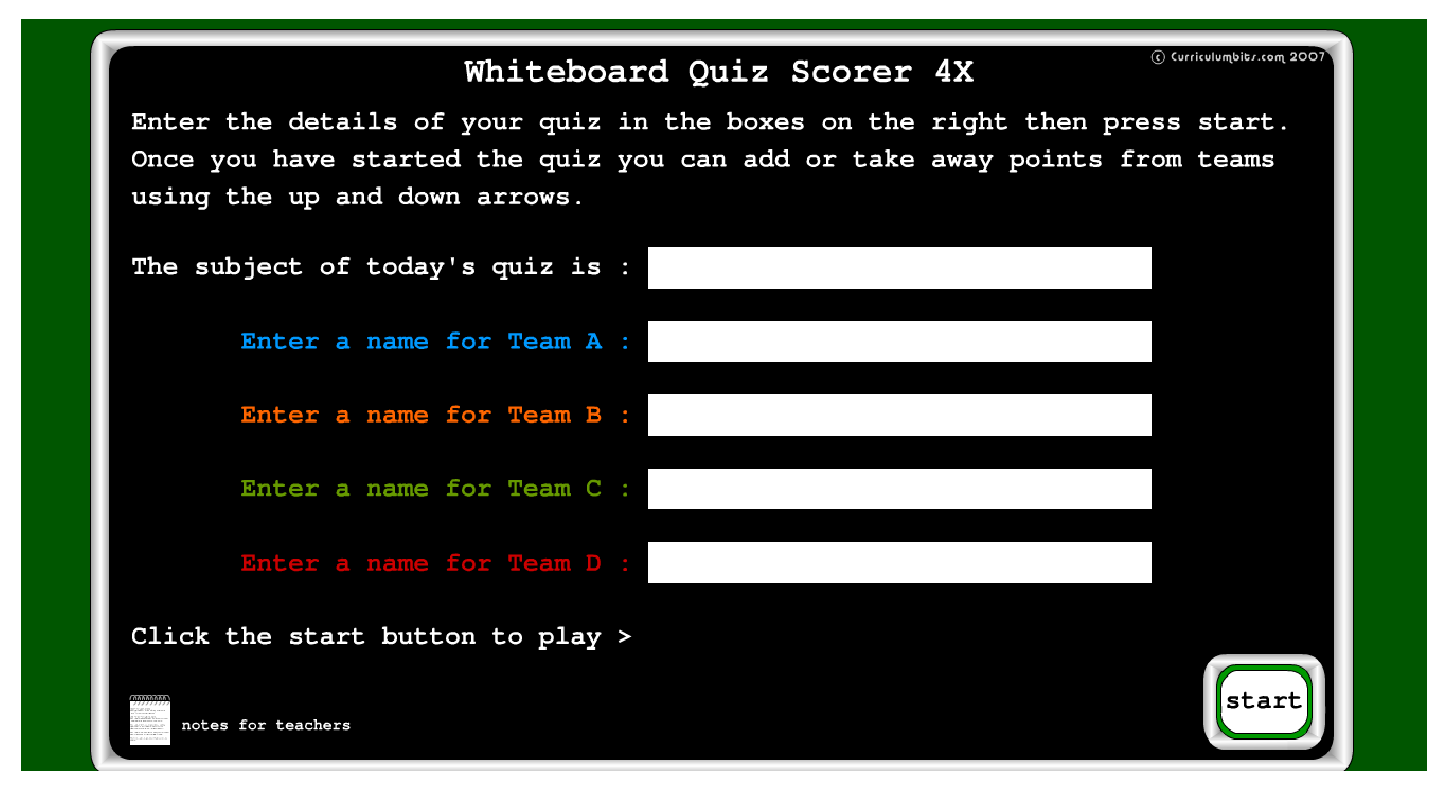 SP 8 Chełm Aktywna tablica: Whiteboard quiz scorer (2x i 4x)