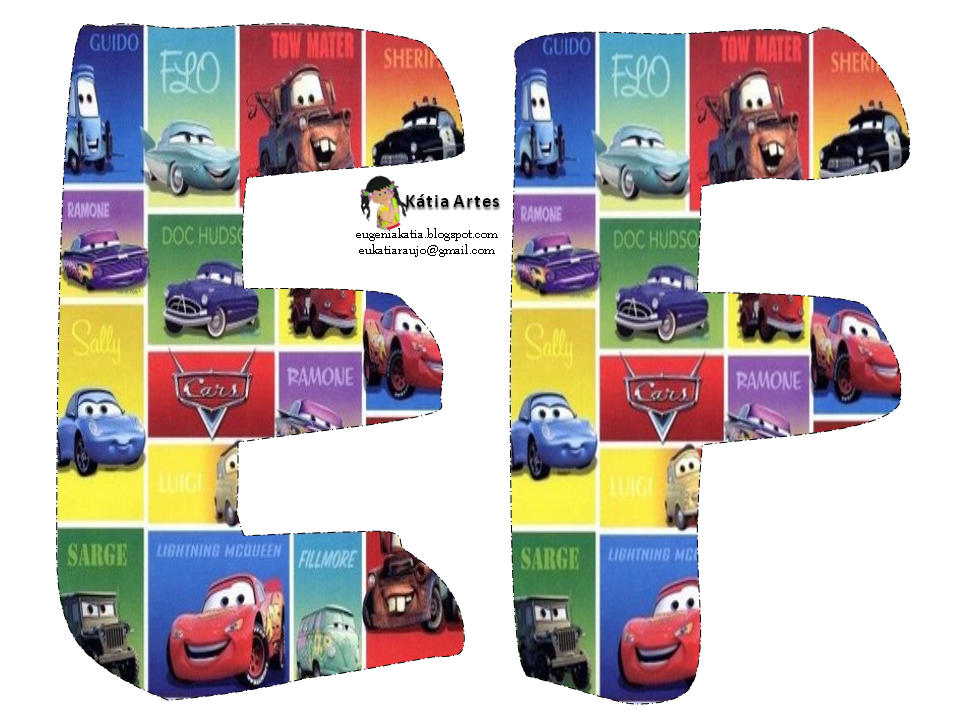 Alfabeto de Cars. - Oh my Alfabetos!