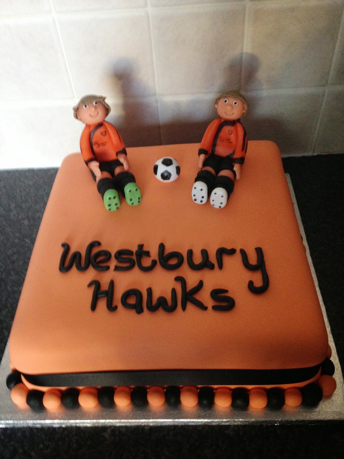 Sarah T Cakes: Football team cake