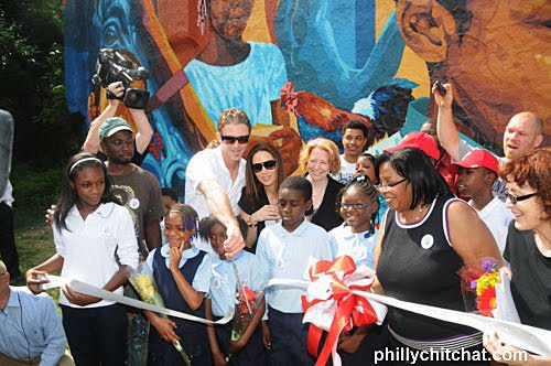 Chase Utley and his wife Jennifer Utley dedicate the “Kindness to ...