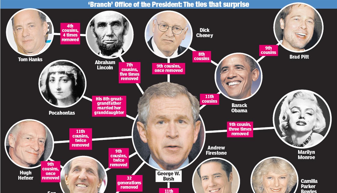 FUN GREEDY: Distant Cousins, Dick Cheney, Barack Obama, George Bush