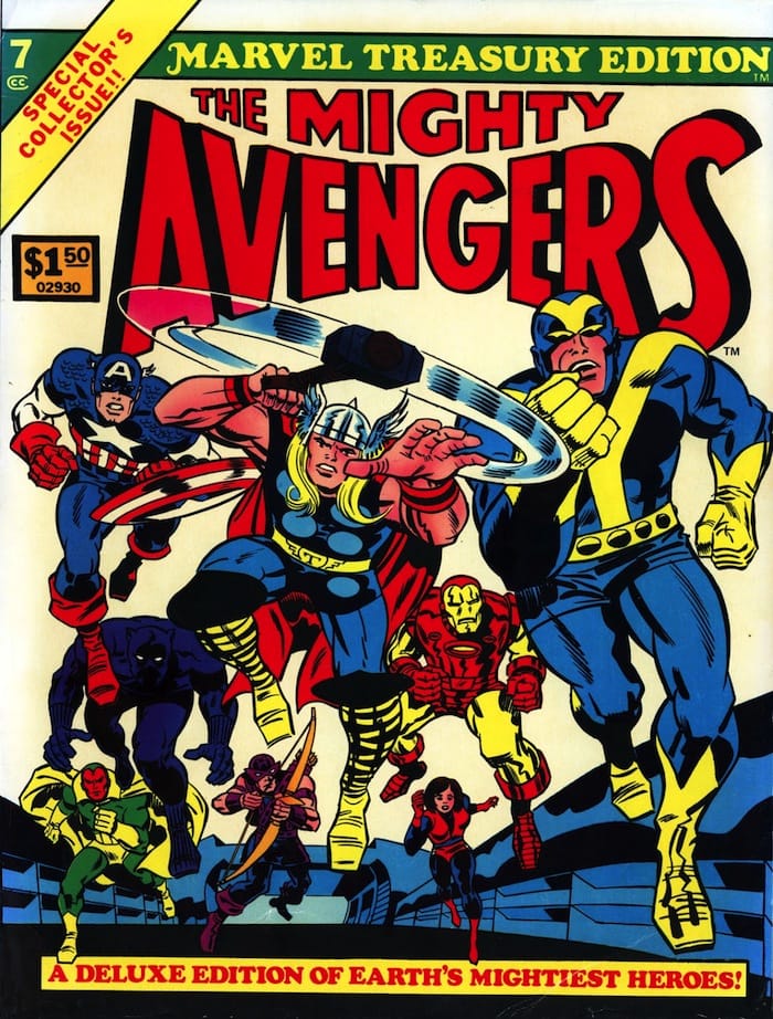 Marvel Treasury Edition #7 - Jack Kirby cover, key reprints - Pencil Ink