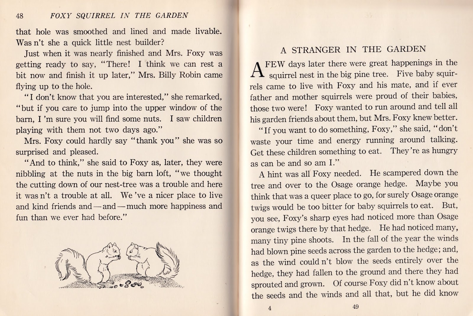 Frances Beem: Foxy Squirrel in the Garden