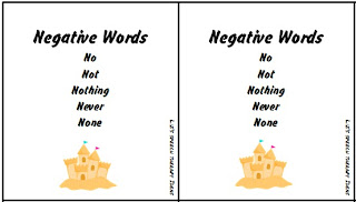 Liz's Speech Therapy Ideas: Summer Sun Negation Unit