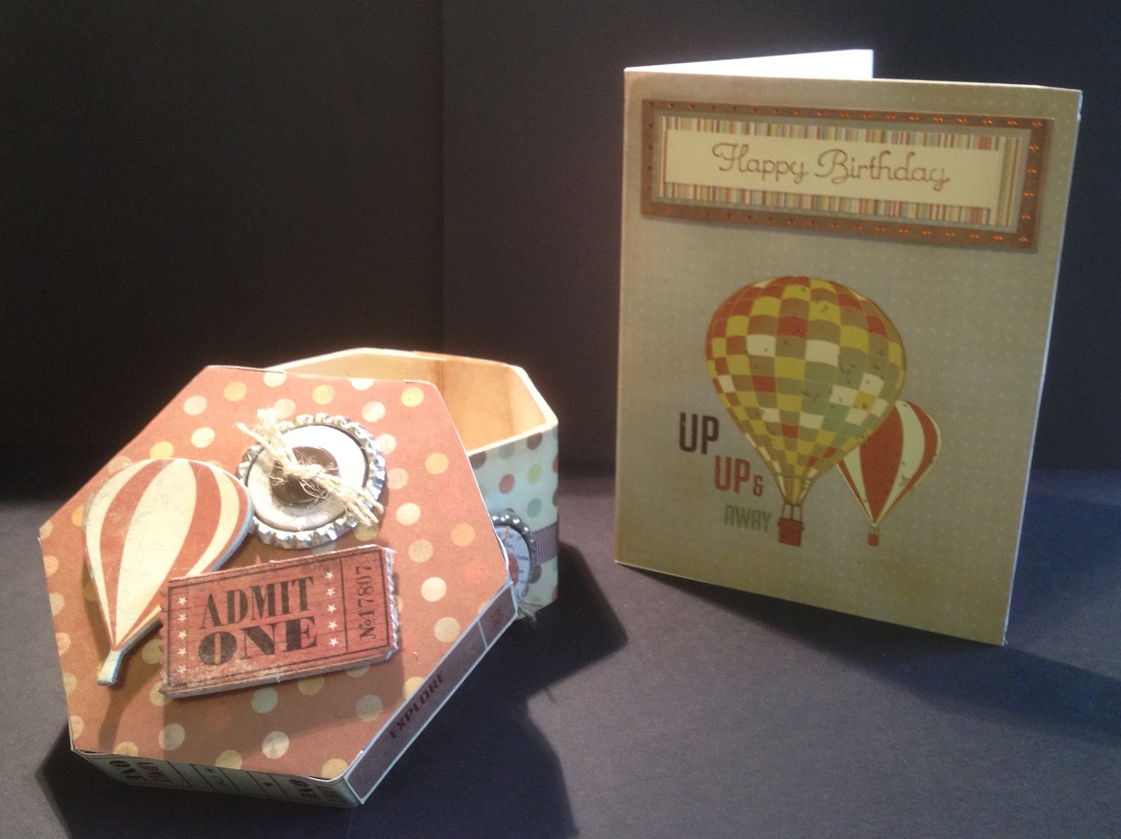 glammasandy: Birthday Card and Gift Box