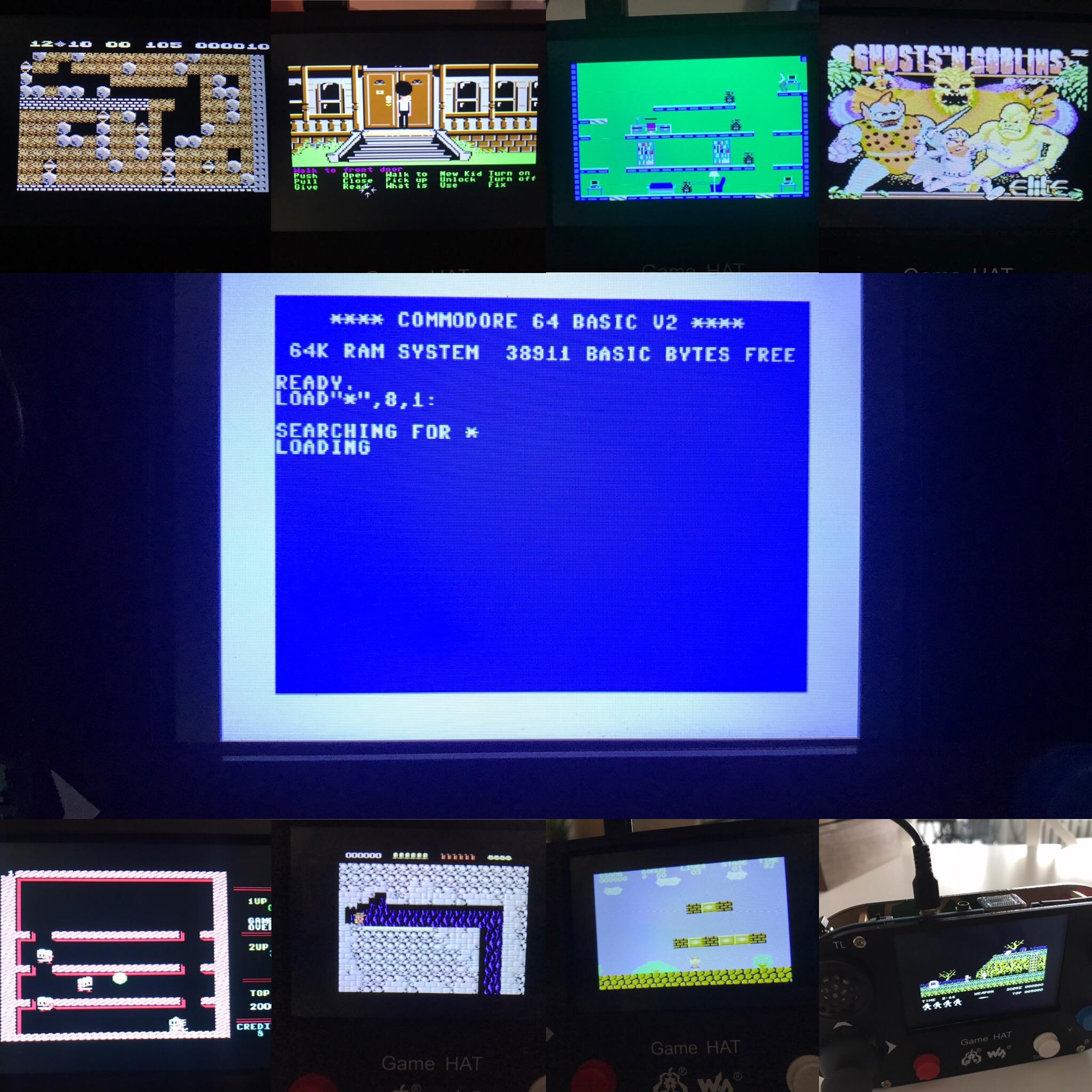 Commodore C64 na Raspberry z Retropie i Game Hat`em ~ Retrobajtel