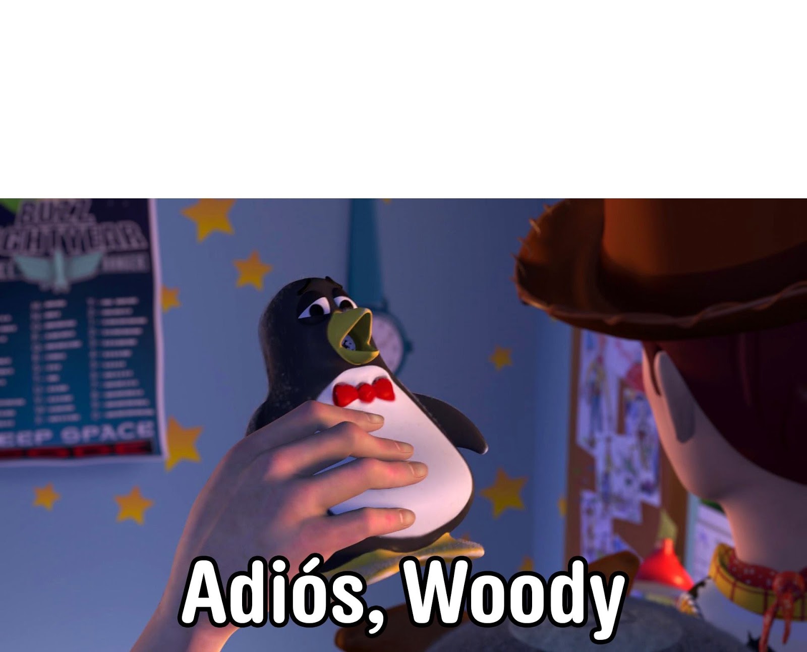Meme “Adiós, Woody”