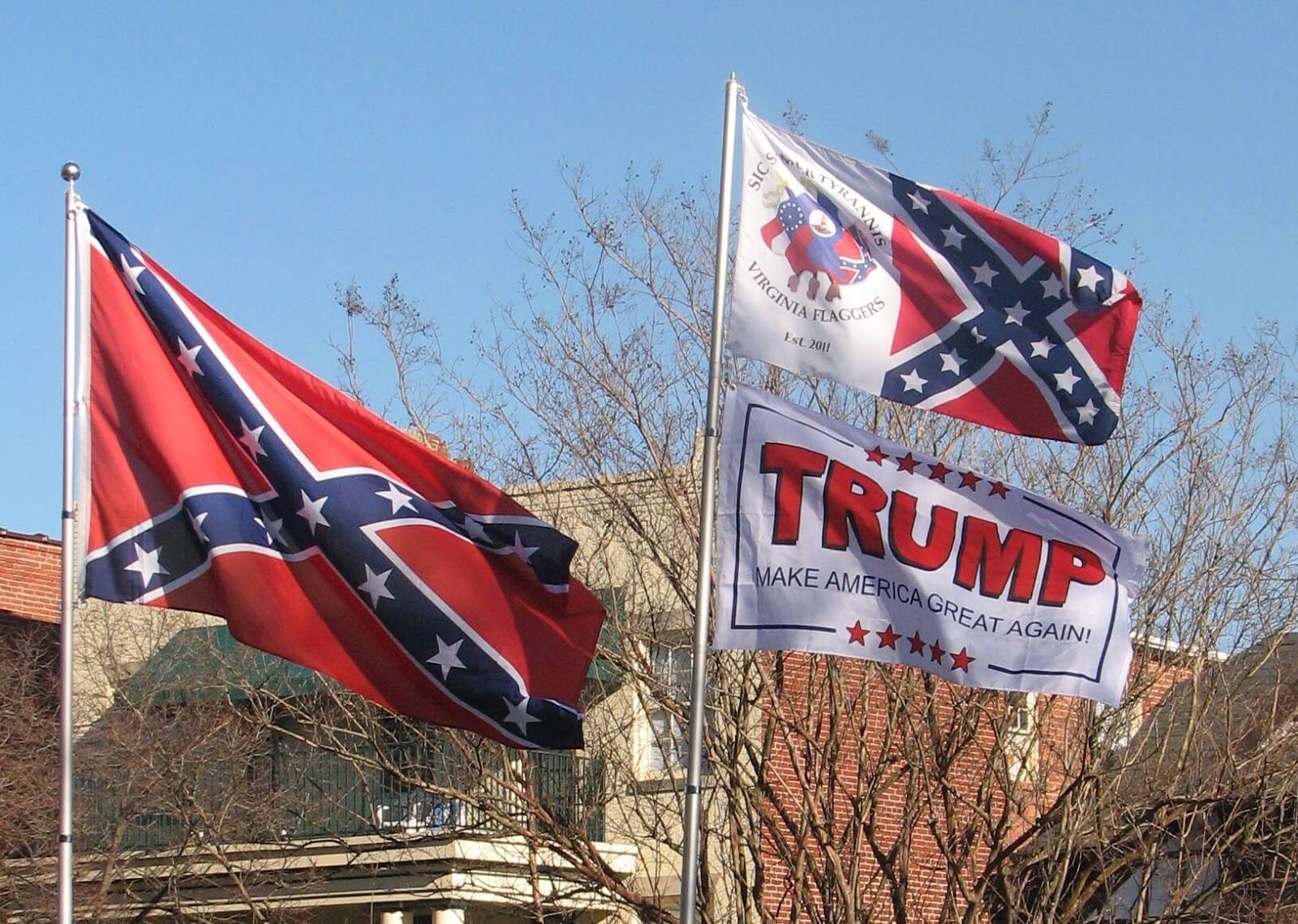 Trump Defends People Who Love the Confederate Flag