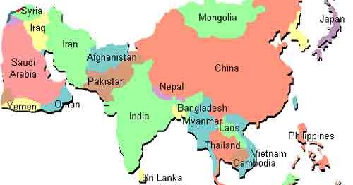 Letak dan Luas Benua Asia dan Benua Lainnya