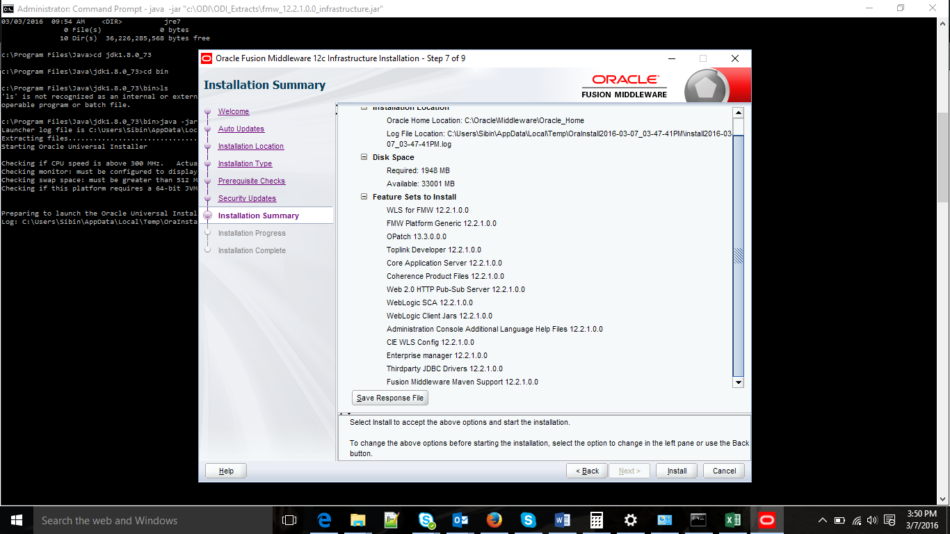 Exploits in Hyperion: Oracle Data Integrator 12c– Install steps
