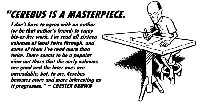 A MOMENT OF CEREBUS: Chester Brown: "Dave Sim"