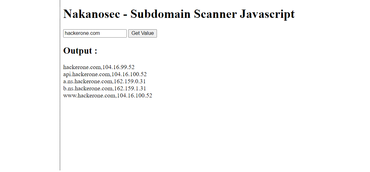 Membuat Online Subdomain Scanner dengan Javascript - Nakanosec