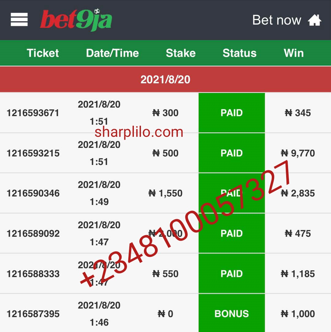 Bet9ja virtual cheat and correct scores, 100% sure.
