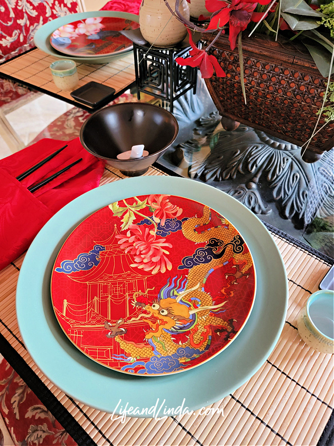 Chinese New Year Tablescape | Life and Linda