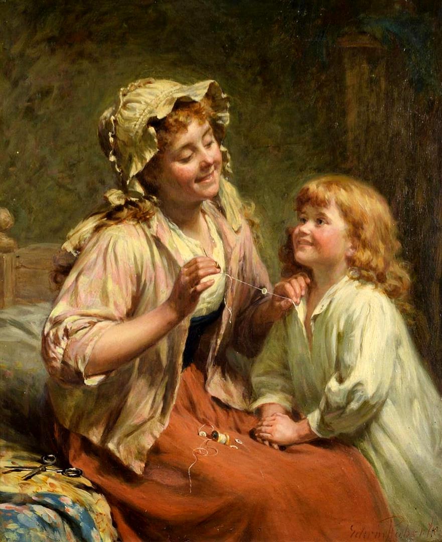 Artist Edwin Thomas Roberts (B1840-D1917) | British Painter ...