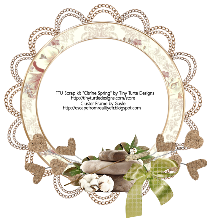 Escape From Reality Blog: FTU Cluster Frames "Citrine Spring"