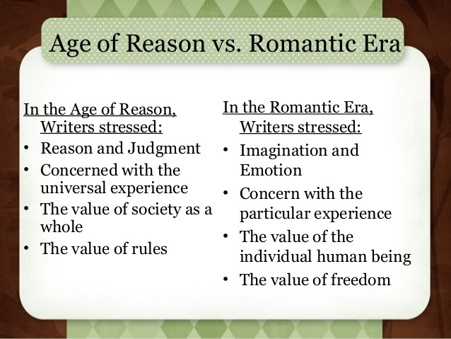 English Literature : The Romantic Period