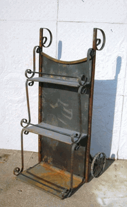 A Rustic Garden: Updating the Kitchen with Wrought Iron Shelves