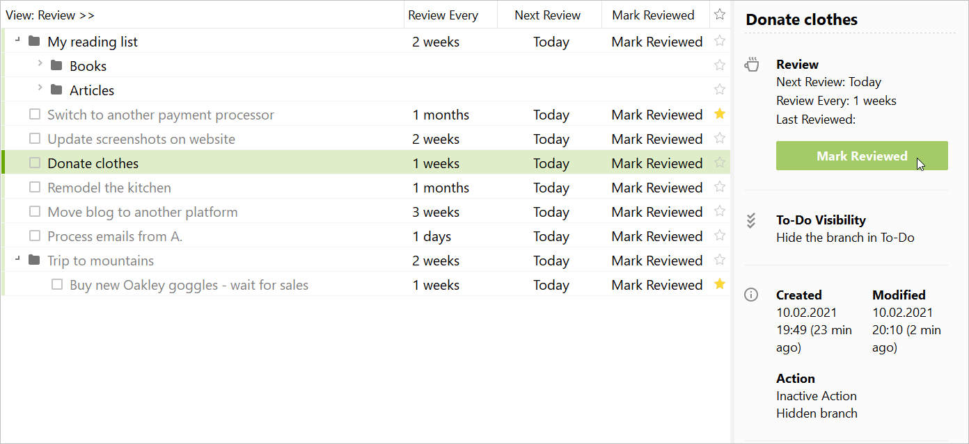 How to use Review - MyLifeOrganized Blog