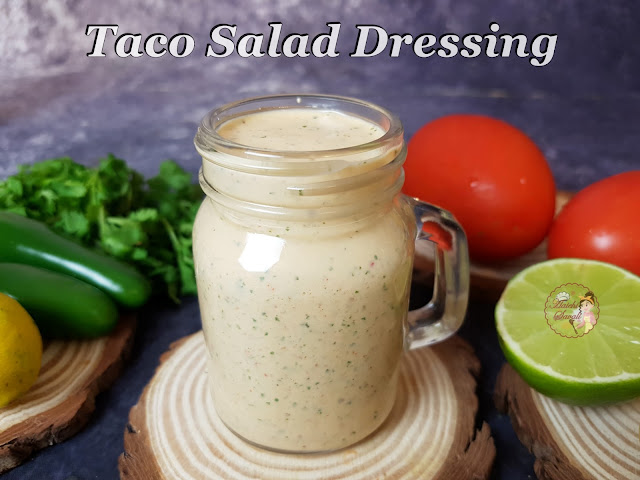 Taco Salad Dressing | 5 Minutes Tex-Mex Style Taco Salad Dressing ...