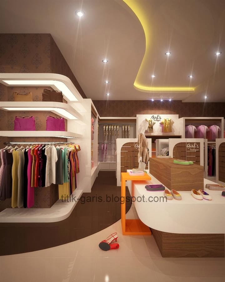 Desain interior butik minimalis modern - Rumah Garis