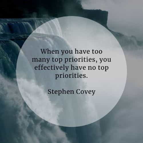 50 Priority quotes that will help you sort things out