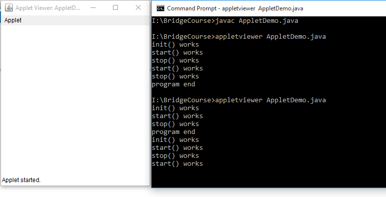 1 Program That Shows Running Applet Methods 1-program-that-shows-running-applet-methods