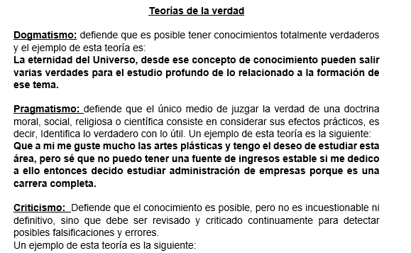 El mundo de la Filosofía: 6. LA VERDAD