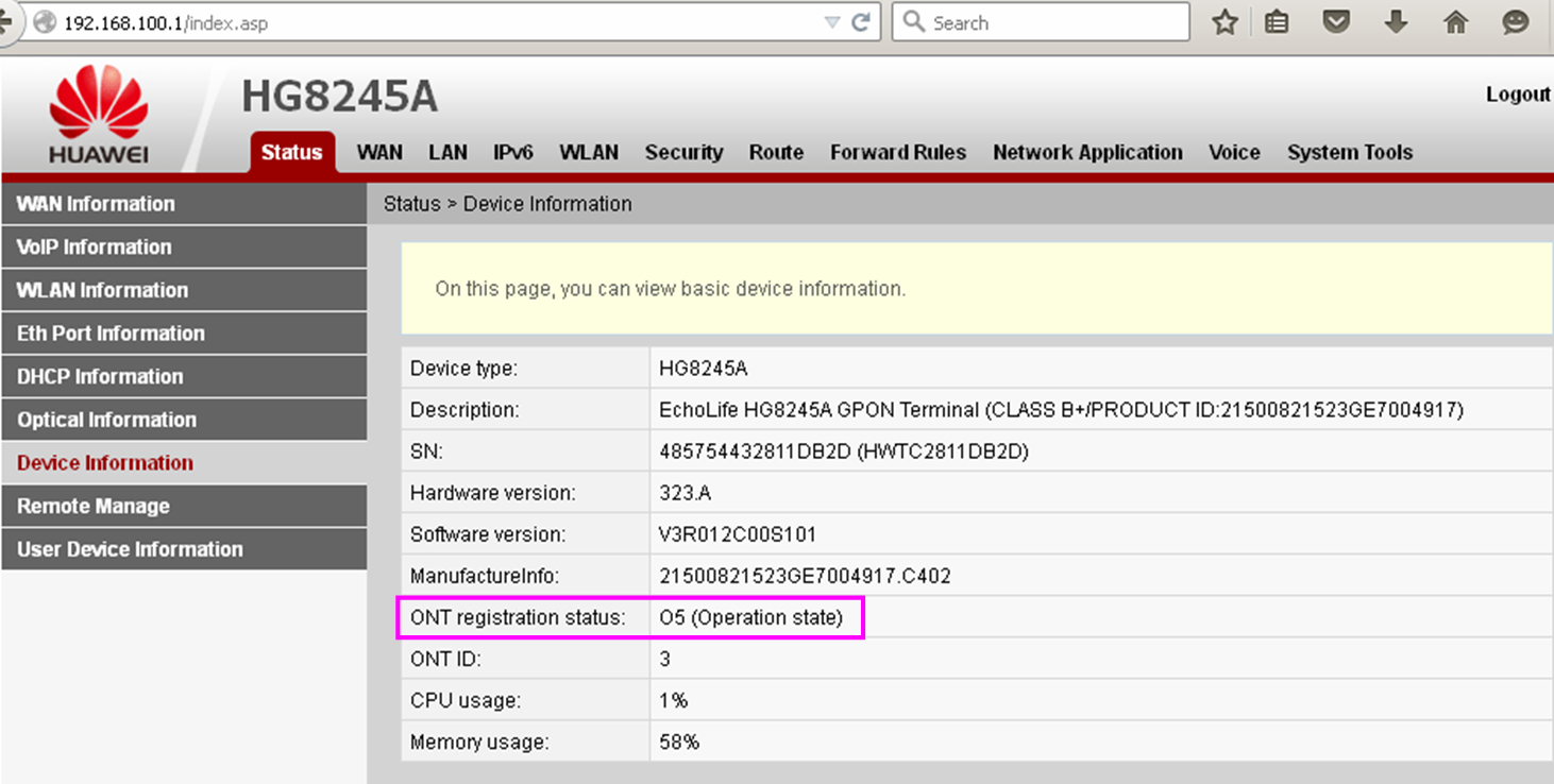 Cek Status Jaringan IndiHome - Cara Seting ONT