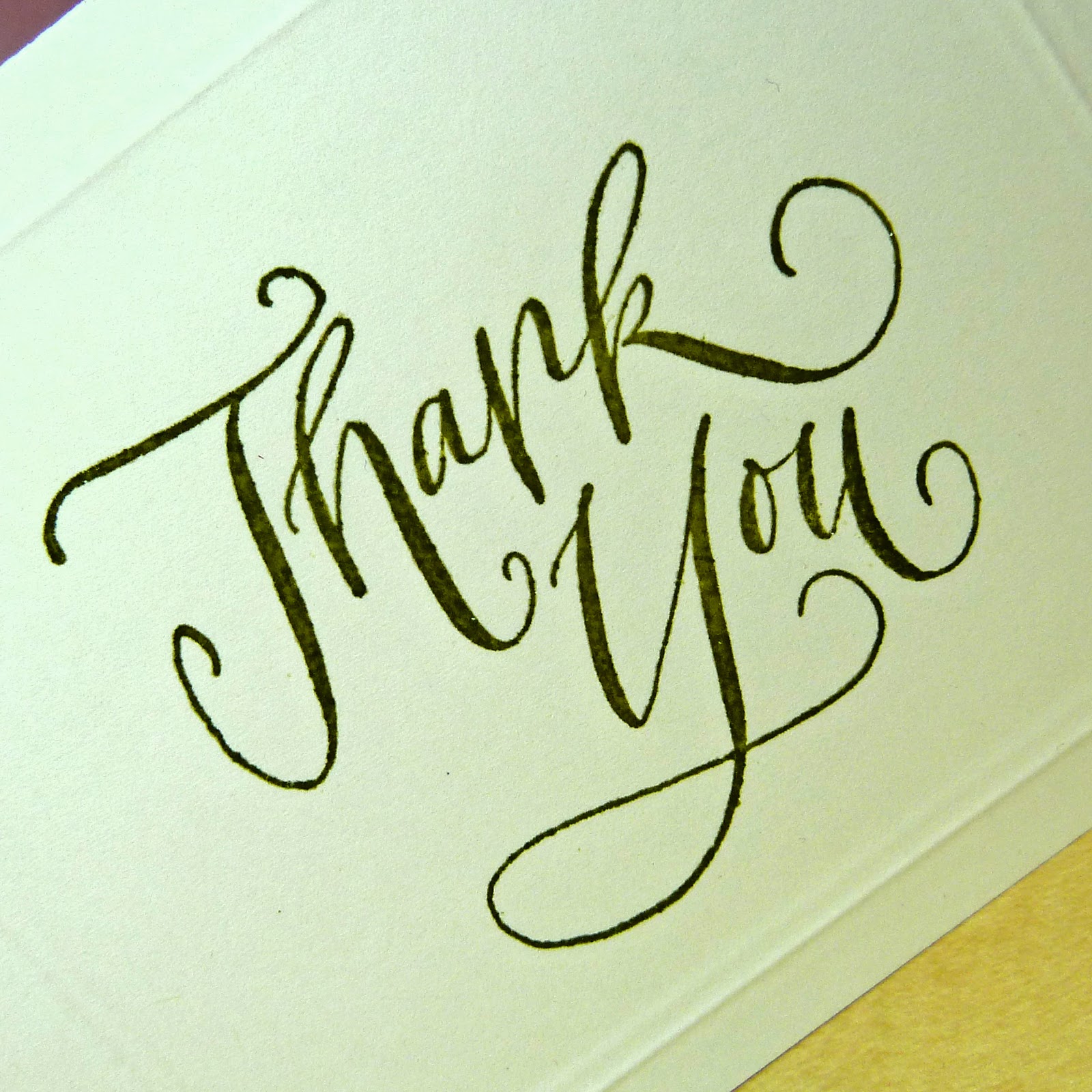 Cards-by-the-Sea: One Layer Formal Thank You Cards