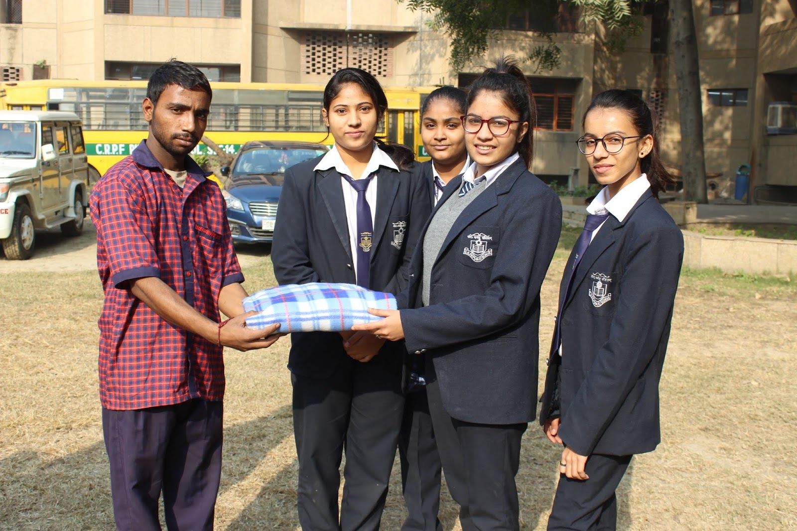 CRPF PUBLIC SCHOOL, ROHINI: Sewa Project: Students of class 11 A & B