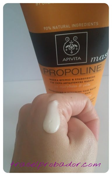 Mascarilla nutritiva y reparadora Propoline de Apivita | Belleza