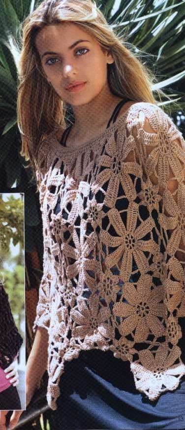 Ergahandmade: Crochet Poncho + Diagrams