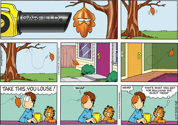 World of Cartoons and Comics: Garfield on nature's revenge