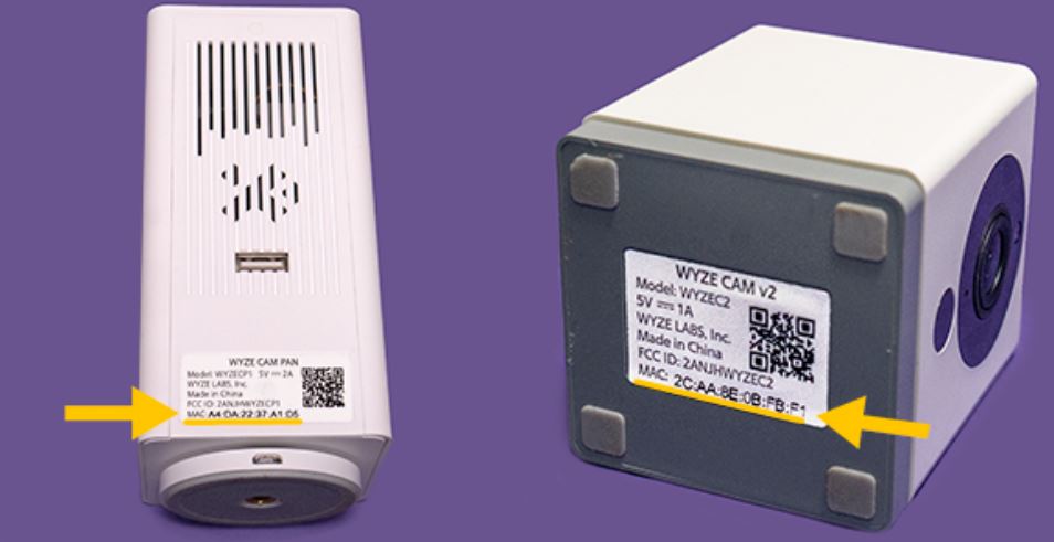 How to find Wyze camera's MAC address — SecurityCamCenter.com